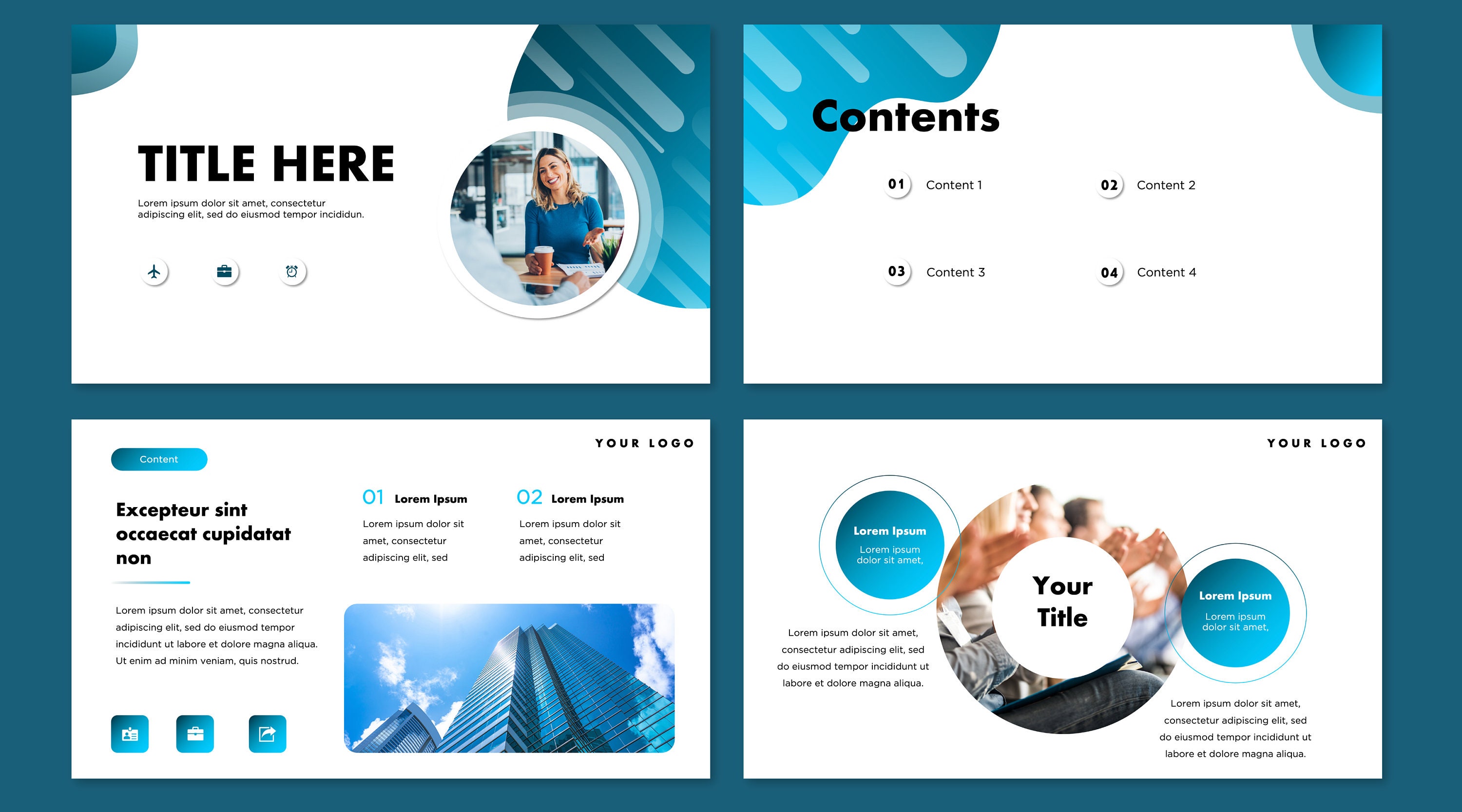 Modern Gradient Powerpoint Template - Etsy