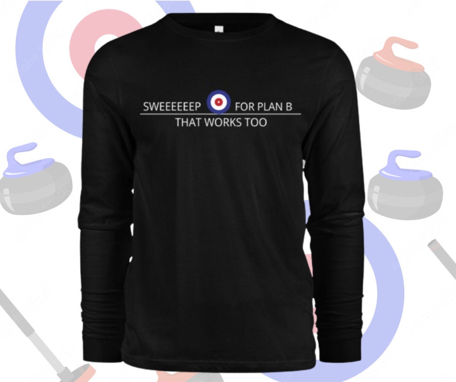 Curling T-shirts Long Sleeve Men/women, Curling Bonspiel, Funny Trendy ...