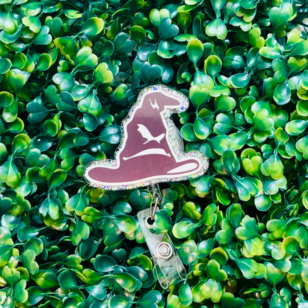 HP Wizard Badge Reel, Magic Wizard Badge Reel, Sorting Hat Badge Reel ...