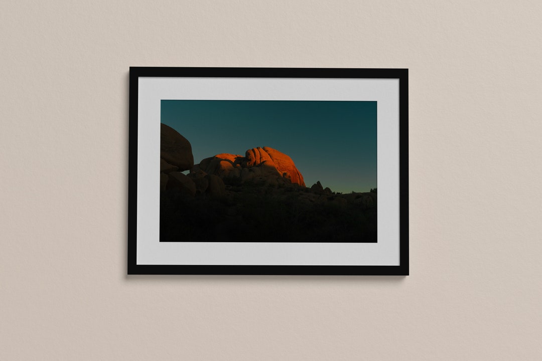 Golden Hour Sunset in Joshua Tree - Desert Landscape - Photography Art ...
