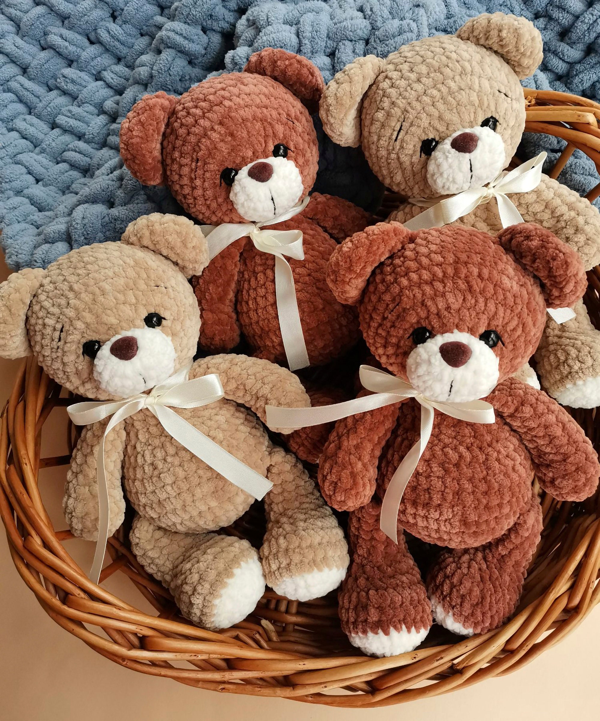 Knitted Teddy Bear 9, Teddy Bear Amigurumi, Stuffed Toy, Stuffed ...