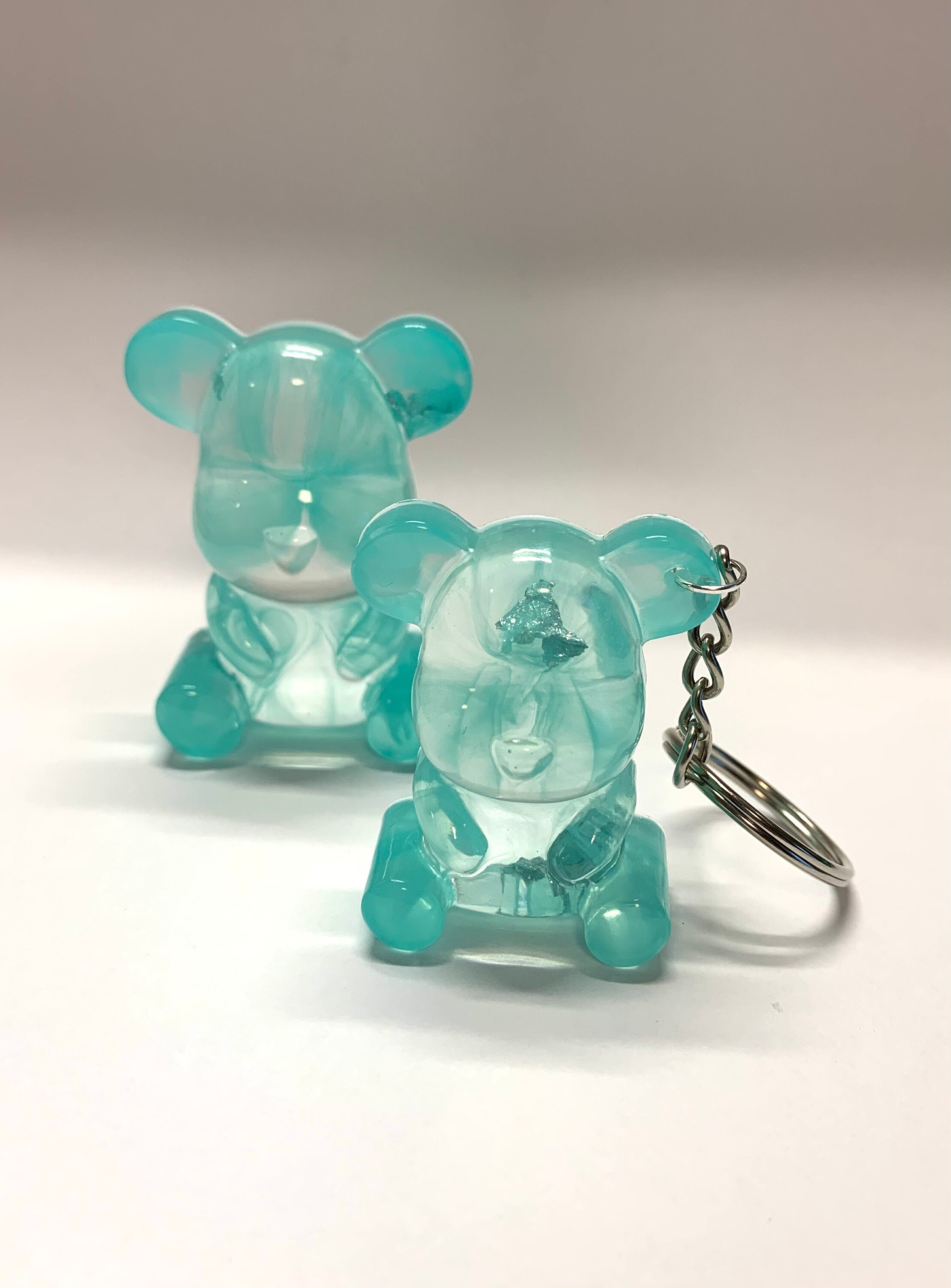 Bear Little Bear Keychain Lucky Charm Care Bear Blue - Etsy