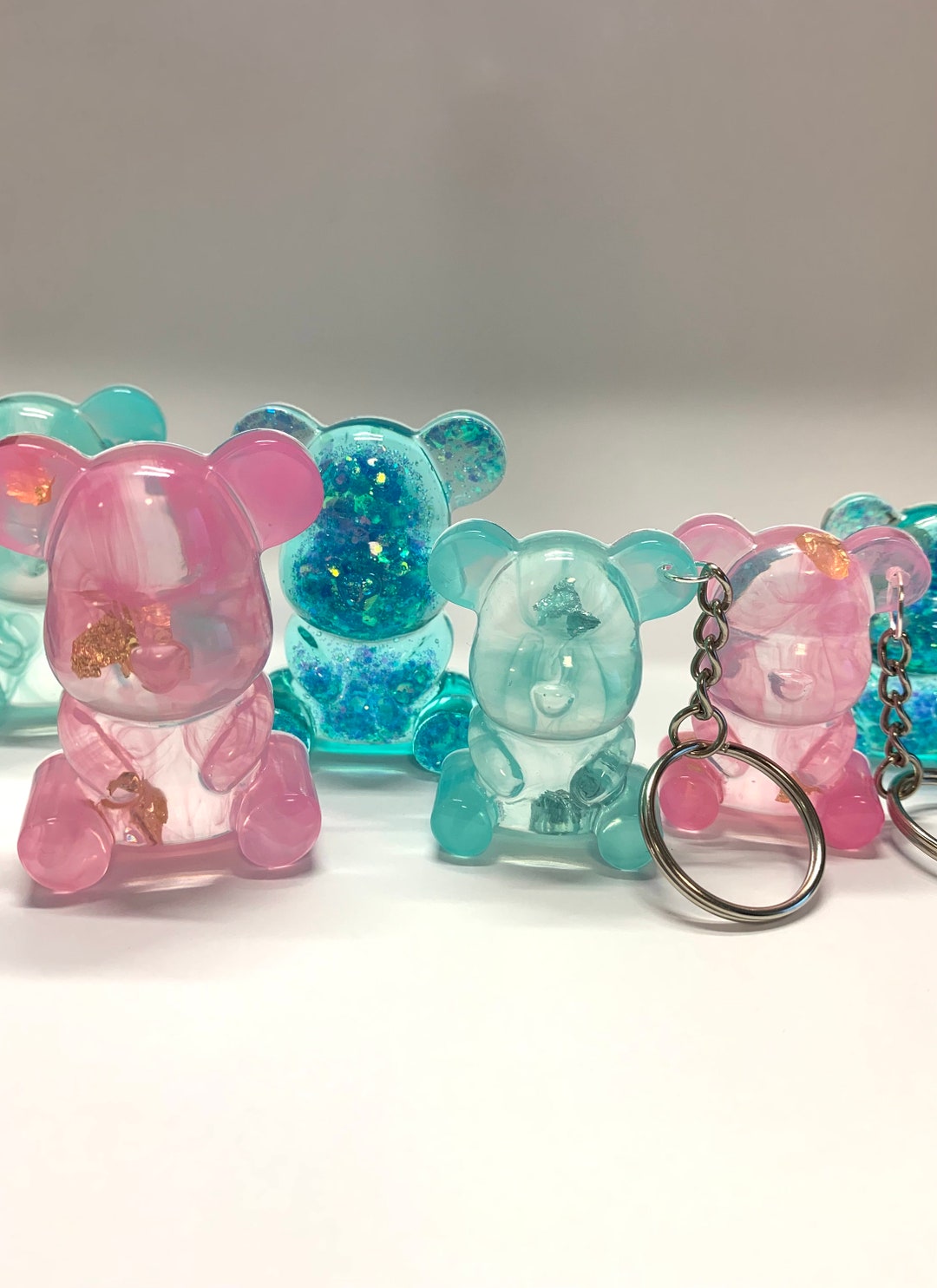 Bear Little Bear Keychain Lucky Charm Care Bear Blue - Etsy