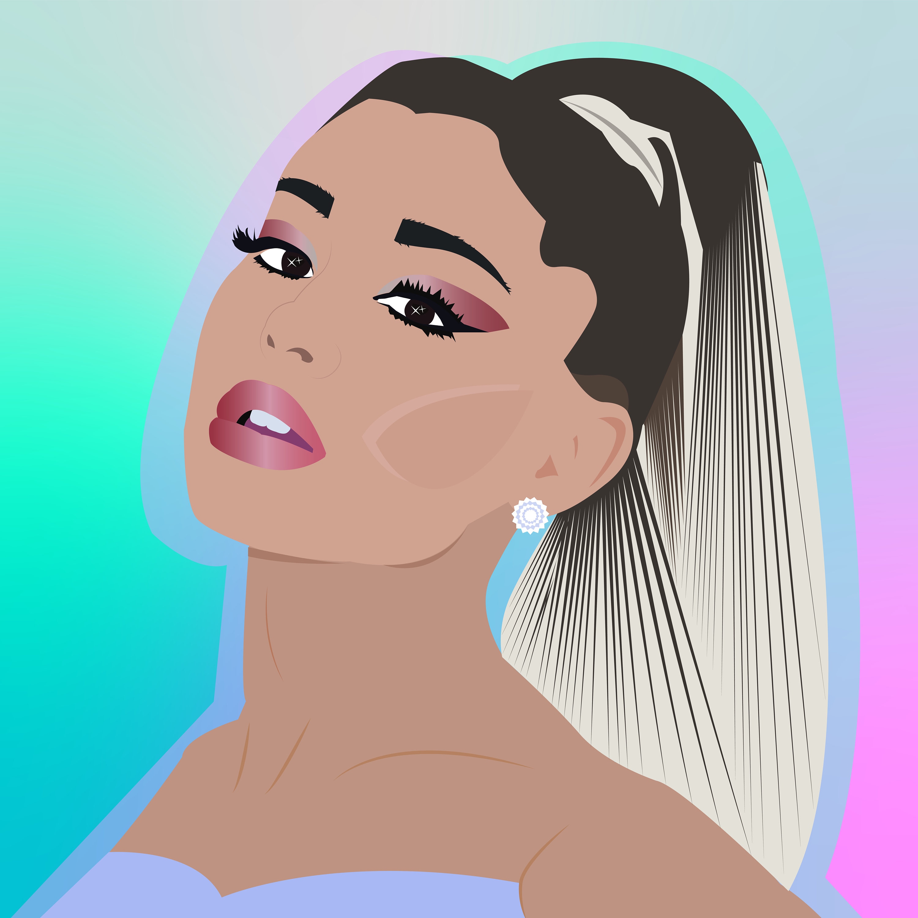 Ariana Grande Cartoon Version