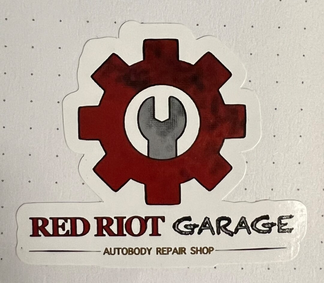 Red Riot Garage Stickers - Etsy