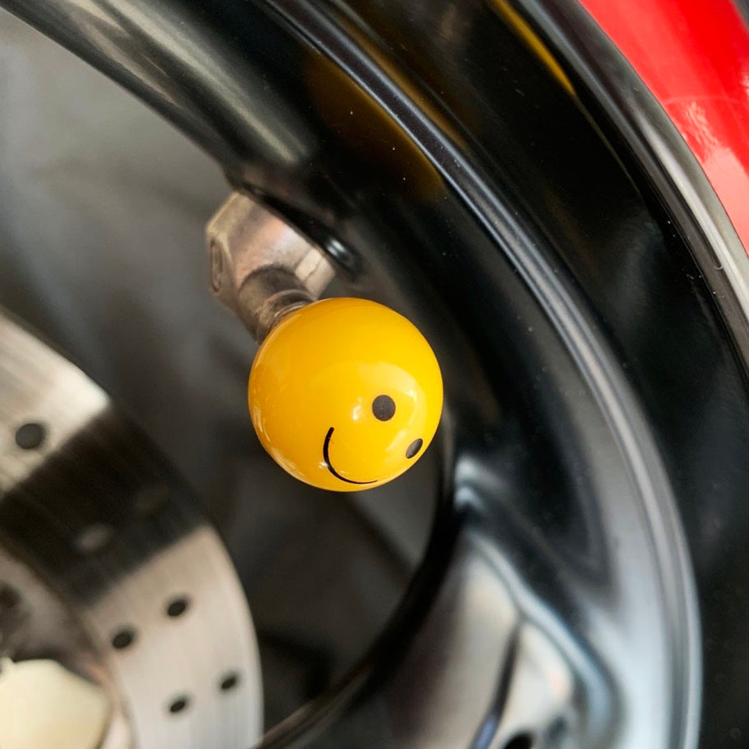 Happy Emoji Cap for Motorcycle Motorbike Valve Cap Motorcycle Valve ...
