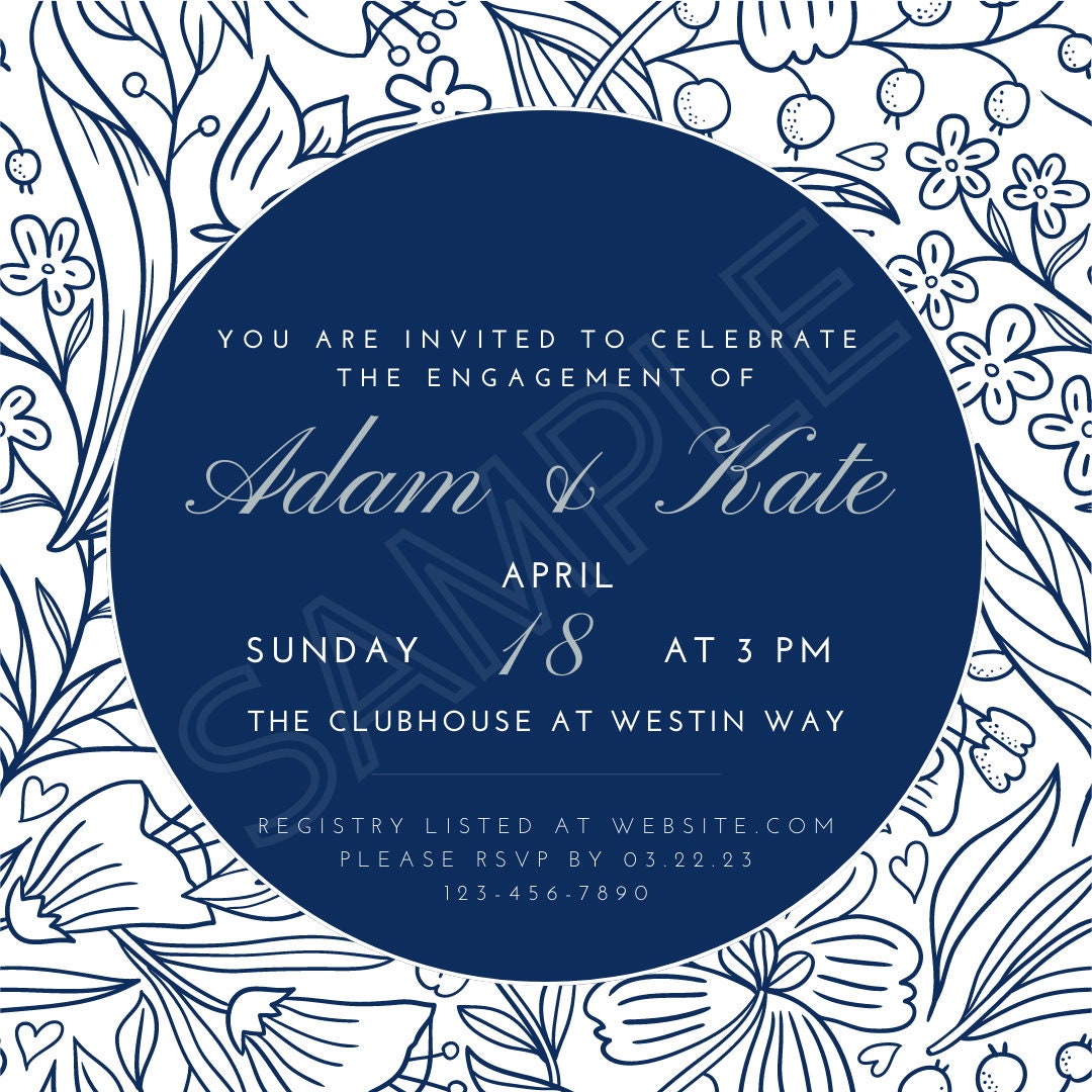 Custom Digital Invitations Made to Order 1st Proof Sent in 48 Hours or Less - Etsy