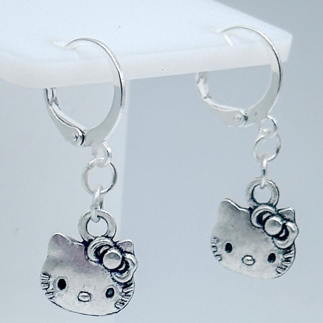 Hello Kitty Dangle Earrings Earrings for Women and Kids - Etsy