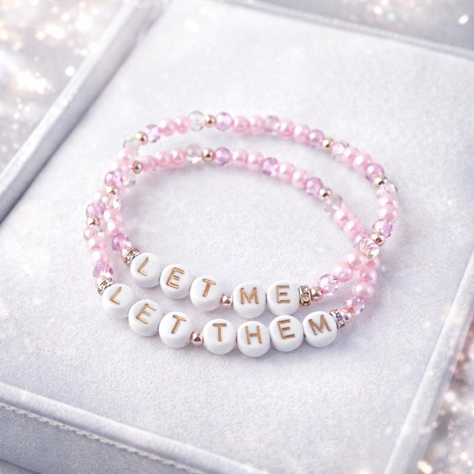 Let Me Let Them Bracelet Set, Inspired by Mel Robbins’ Let Them Theory ...