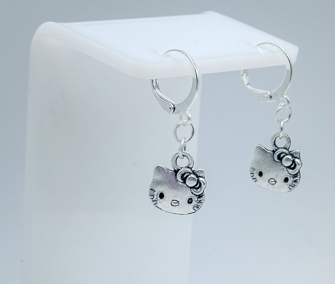 Hello Kitty Dangle Earrings Earrings for Women and Kids - Etsy