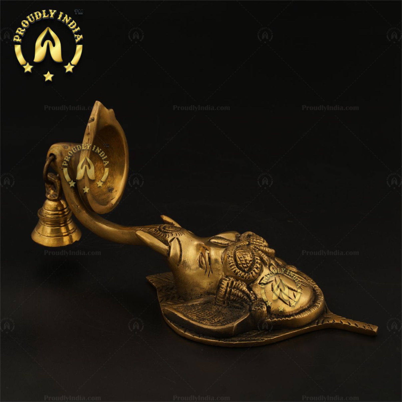 Buy Diya Online: Exquisite Brass Oil Lamp, Wall Hanging Deepam Indian ...