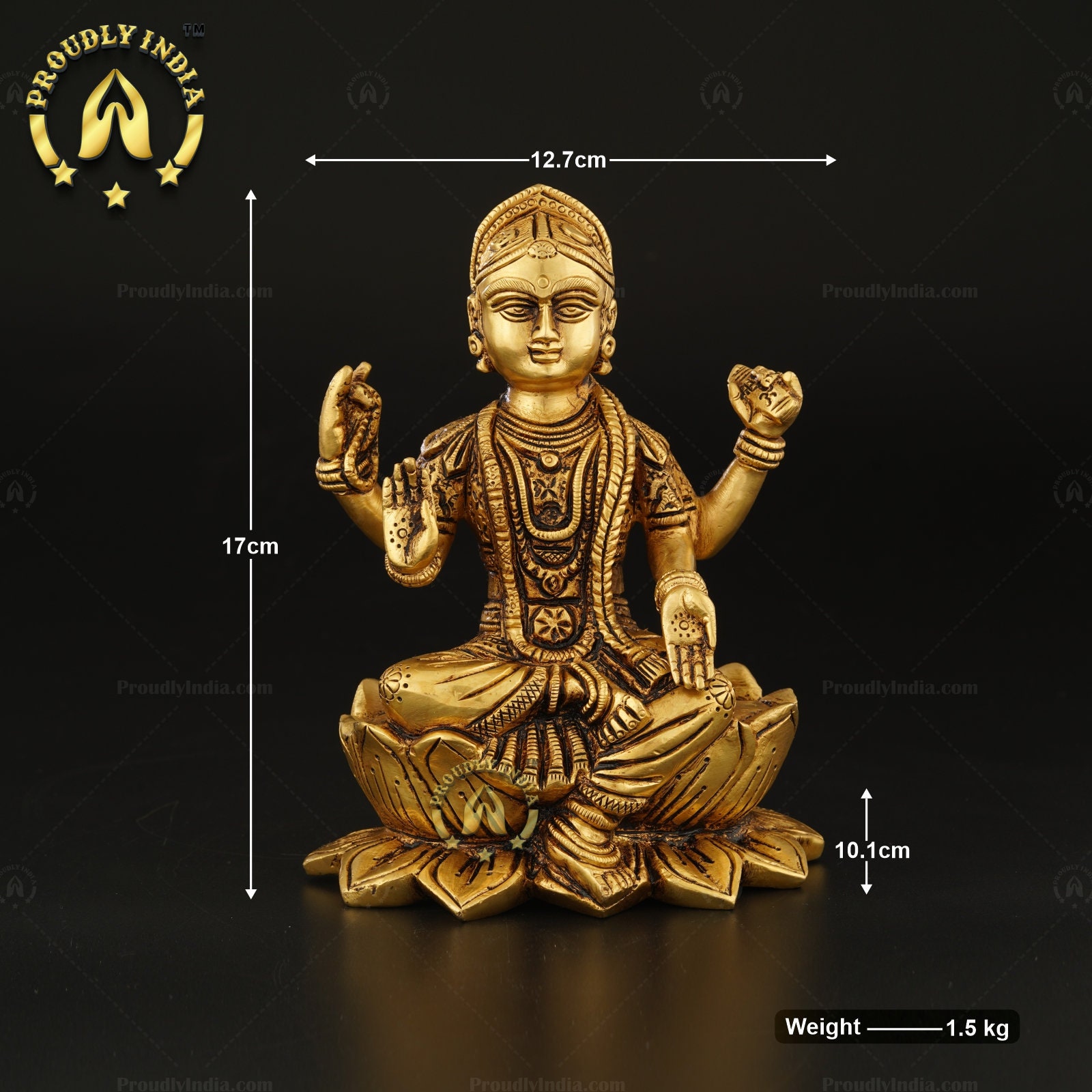 Goddess Lakshmi Statue: Balambika Brass Idol, Devi Tripura Sundari for ...