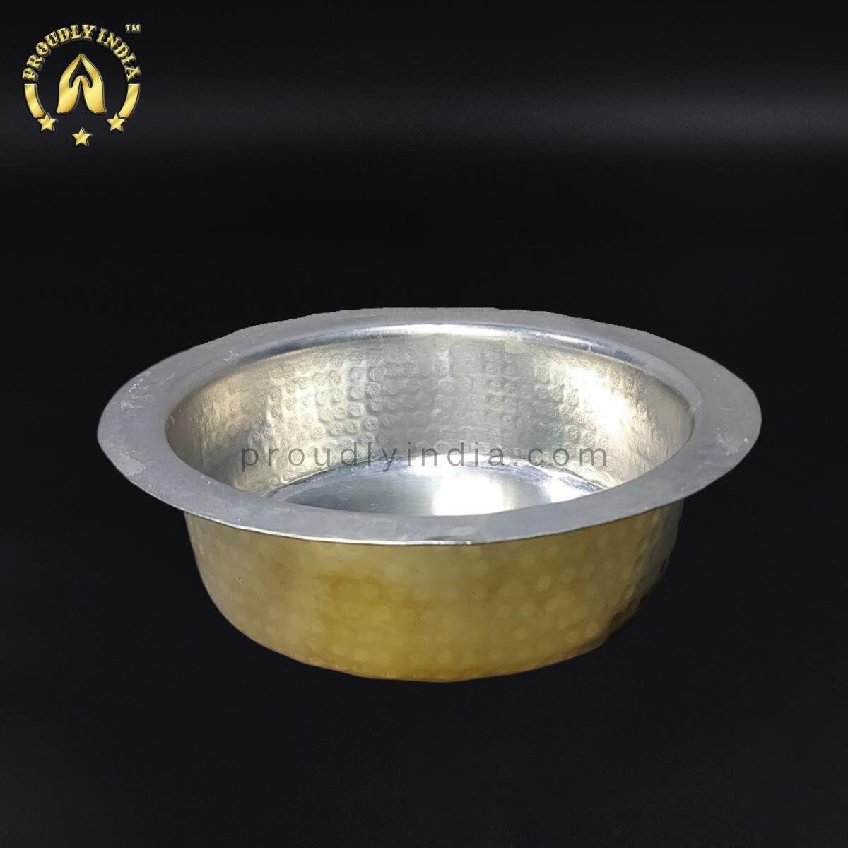 Set of 3 Heavy Guage Brass Langadi With Lid,traditional Brass ...