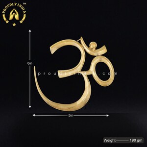 Brass 6 Inch Om Symbol for Home: Unique Om Mandala & Ohm Wall Art ...