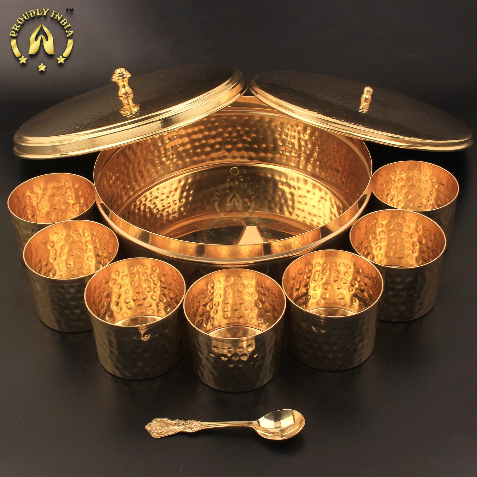 Hammered,indian Masaladhan,spice Box Container,masala Boxes for Diwali ...
