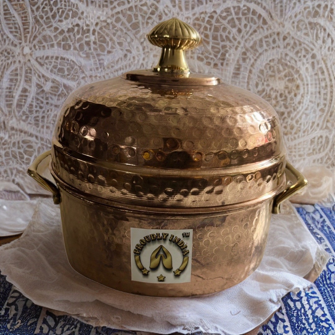 Modak Patra, Momos Maker, Copper Modak Steamer, Copper Cookware ...