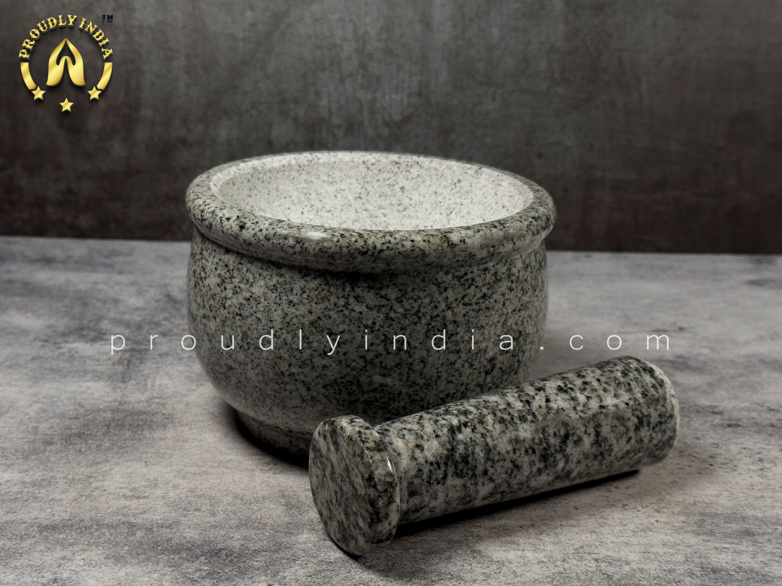 Mortar Pestle Marble, Stone Okhli, Seasoning Grinding, Motor and Pestle ...