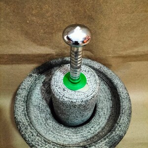 Mortar and Pestle, Kharal, Khalbatta, Molcajete Large, Chutney Grinding ...
