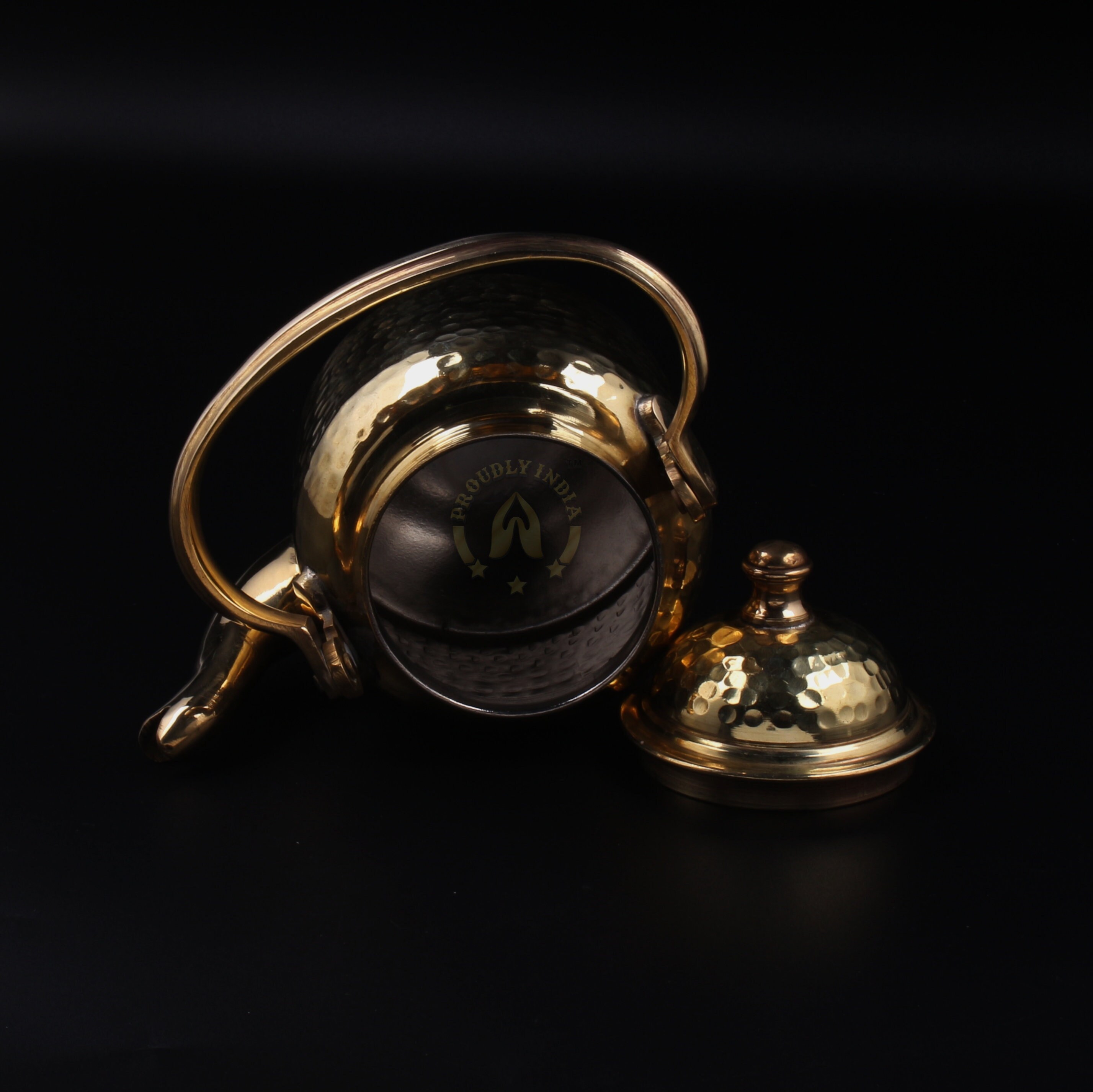 Pure Brass Hammered Tea Kettle Pot Serving Tea Tea Maker - Etsy