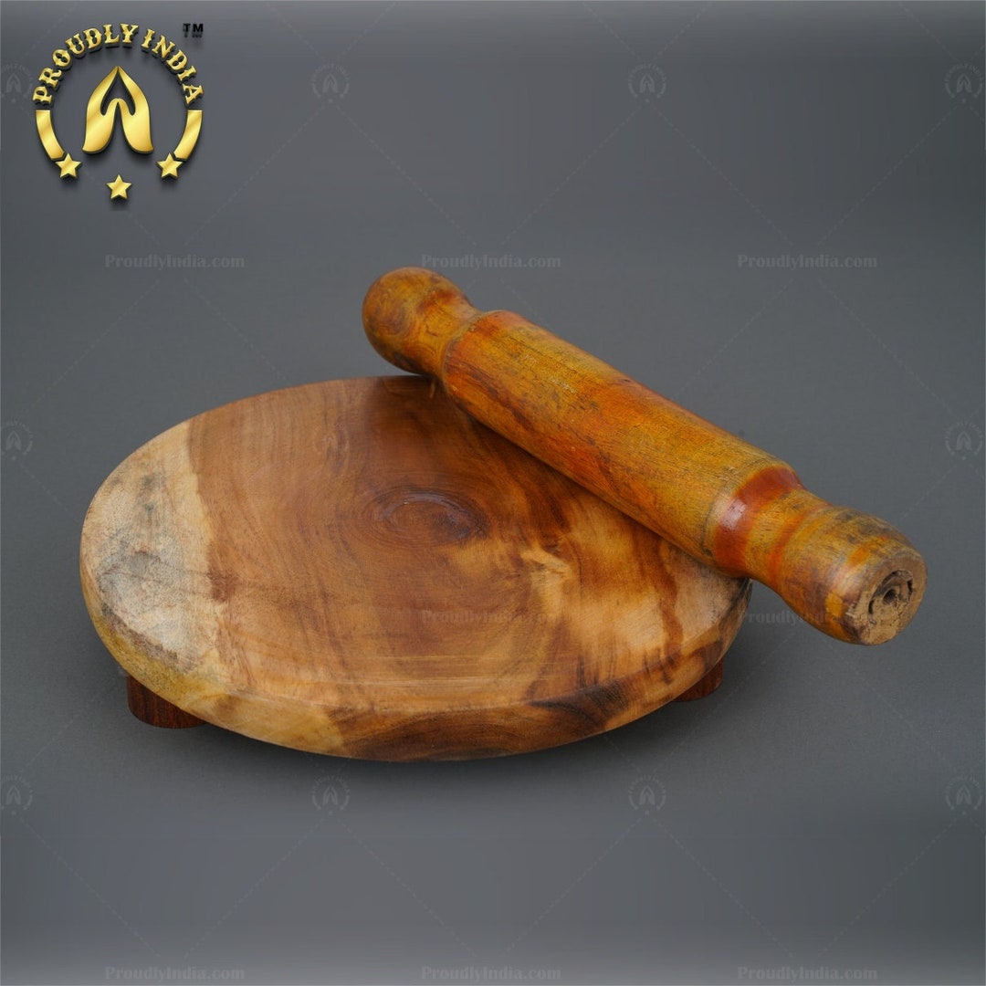 Red Wooden Chakla Belan,manual Wooden Roti Maker,wood Rolling Belan ...