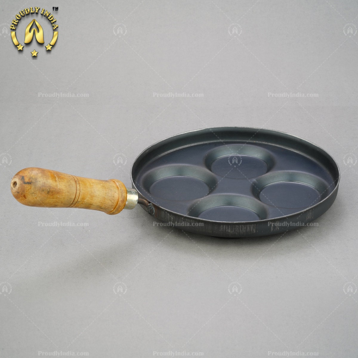 Cast Iron Appam Pan,iron Paniyaram Maker-appam Patra, Kuzhi Paniyaram ...