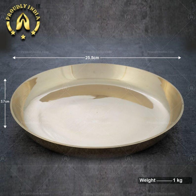 Vengala Thattu, Pure Kansa Thali, Bronze Thali, Serving Plate, Dinner ...