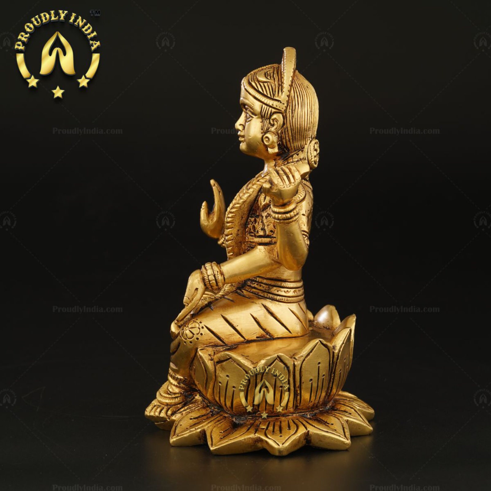 Goddess Lakshmi Statue: Balambika Brass Idol, Devi Tripura Sundari for ...