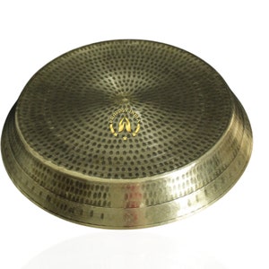 18 Inch Brass Platter: Elegant Thambalam Thattu - Vintage Serving Tray ...