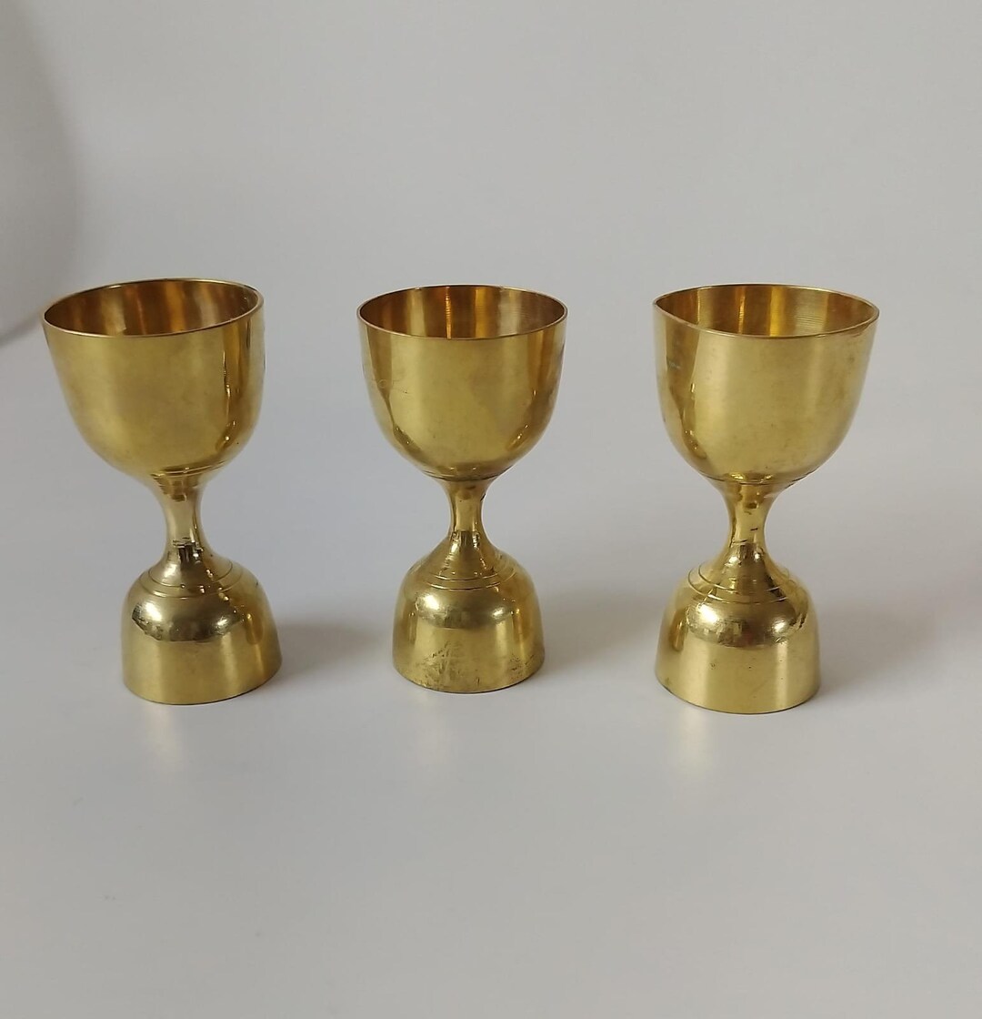 Pure Brass Peg Measure: Your Ultimate 30ml & 60ml Alcohol Jigger–single ...
