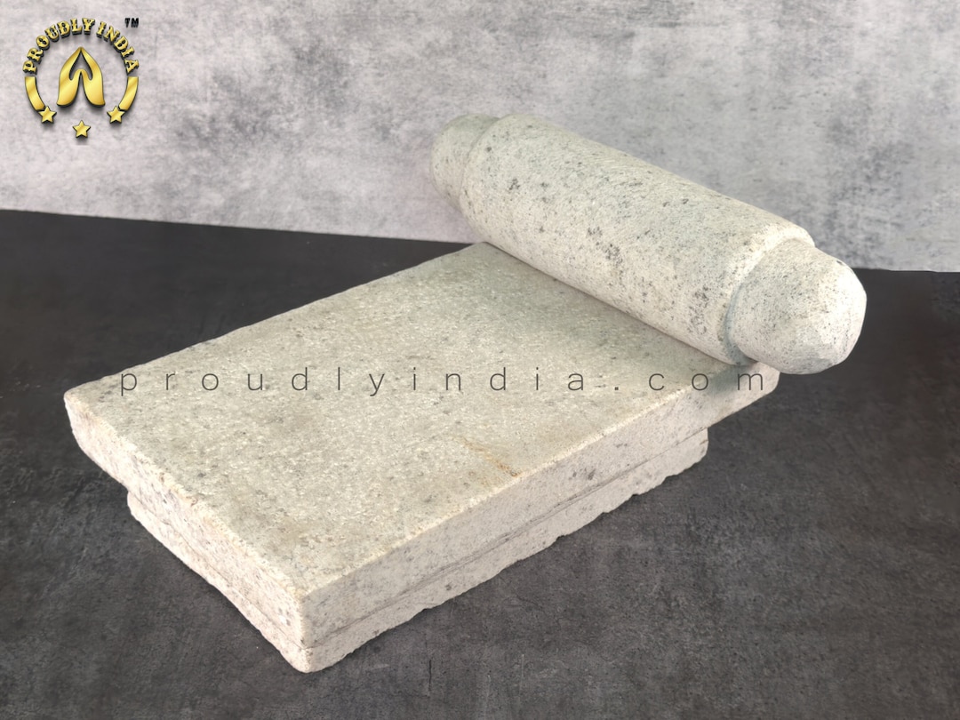 Stone Grinder, Hand Grinder, White Stone Ammikallu, Ammi Kallu ...