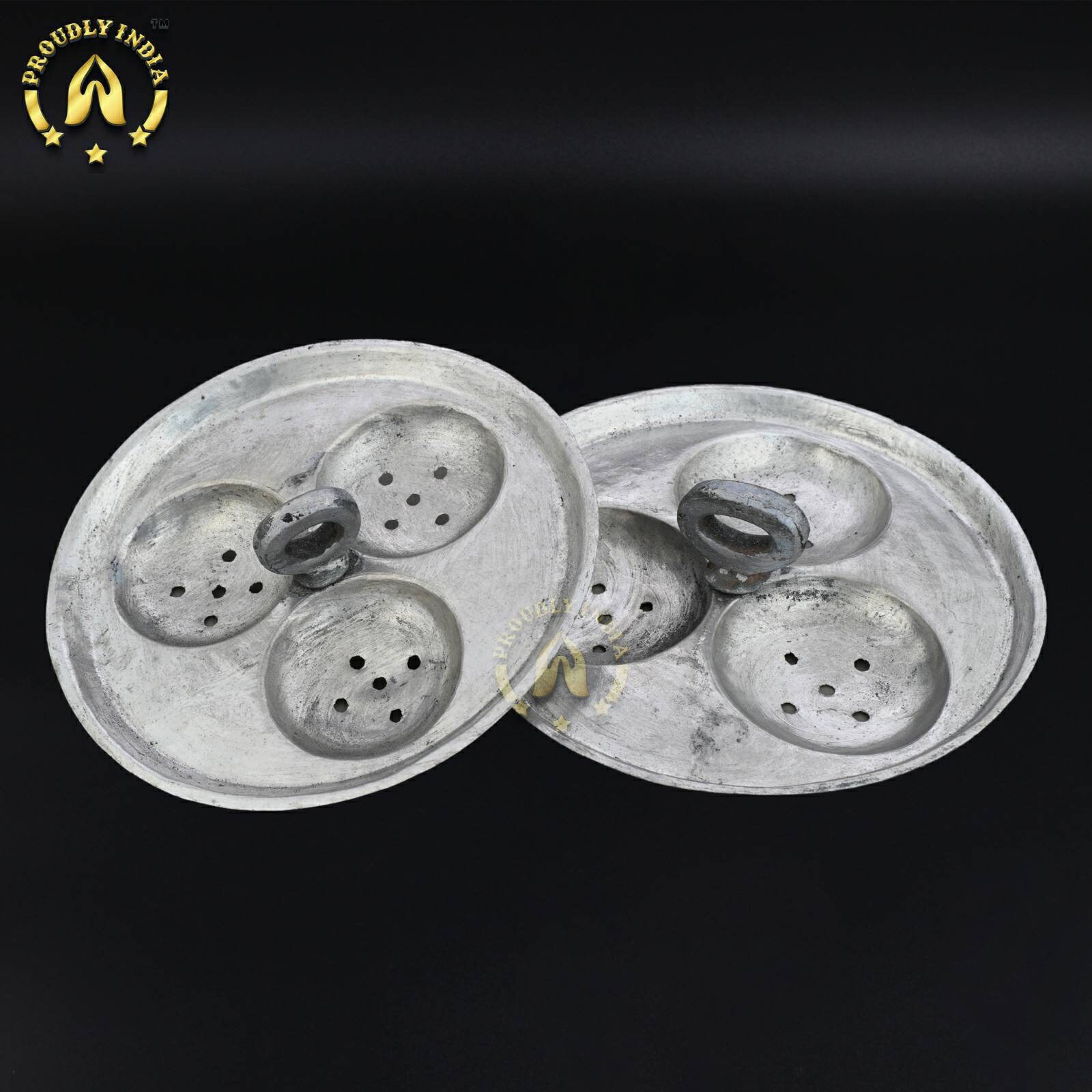 Brass Idli Pathram: 2-plate Steamer for South Indian,idli Maker, Idly ...