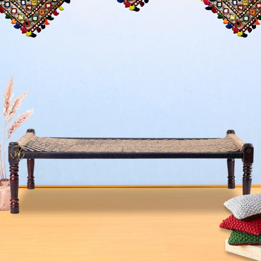 Authentic Indian Charpai Khatiya:handmade Daybed,garden Bench,indian ...