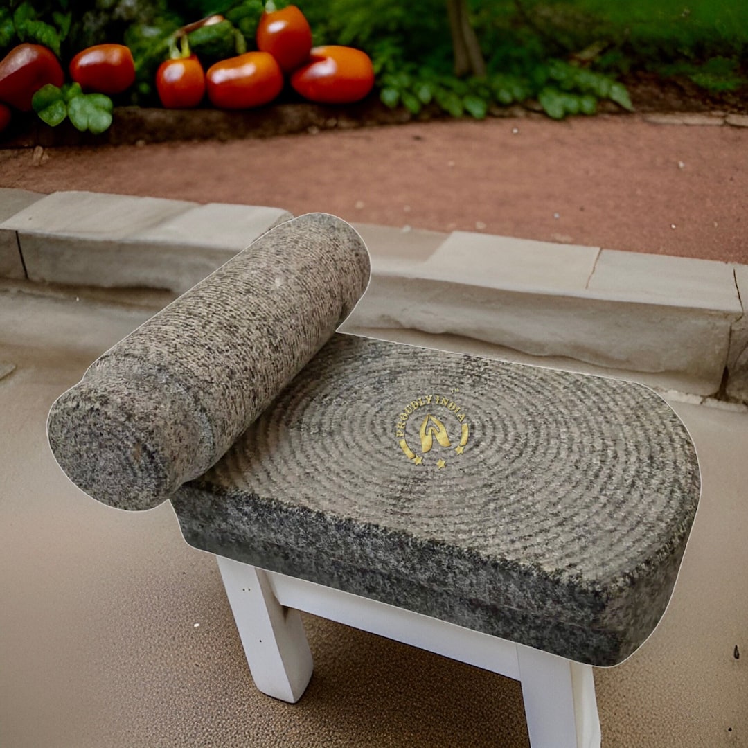 Ammi Kallu, Stone Grinder, Stone Silbatta, 6x10 Inch Chutney Grinding ...