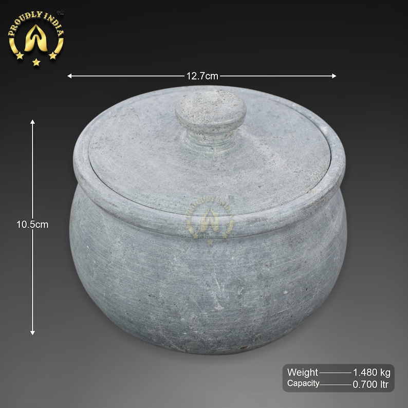 Non Seasoned Soasptone Jaadi,curd Pot,soapstone Curd Setter,yogurt Pot ...