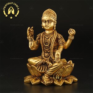 Goddess Lakshmi Statue: Balambika Brass Idol, Devi Tripura Sundari for ...