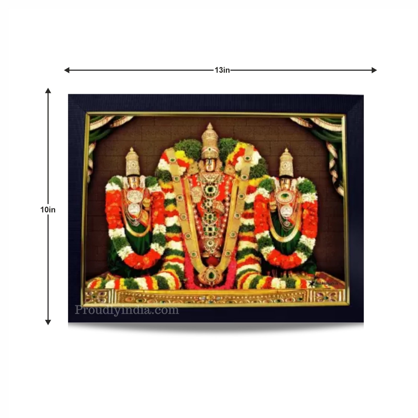 Tirupati Balaji Lakshmi God Photo Frame, Hindu Wall Decor - Etsy
