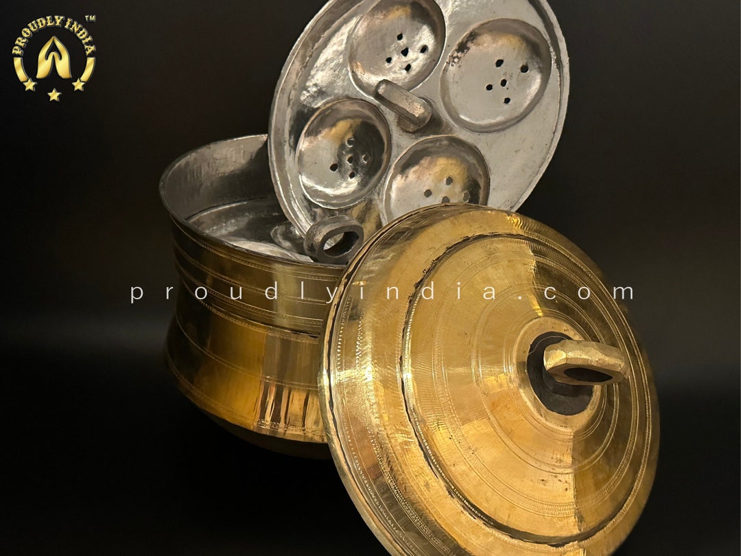 Brass Idli Pathram, Idli Vessel, Idly Panai, Brass Idly Pot, Idli Stand ...