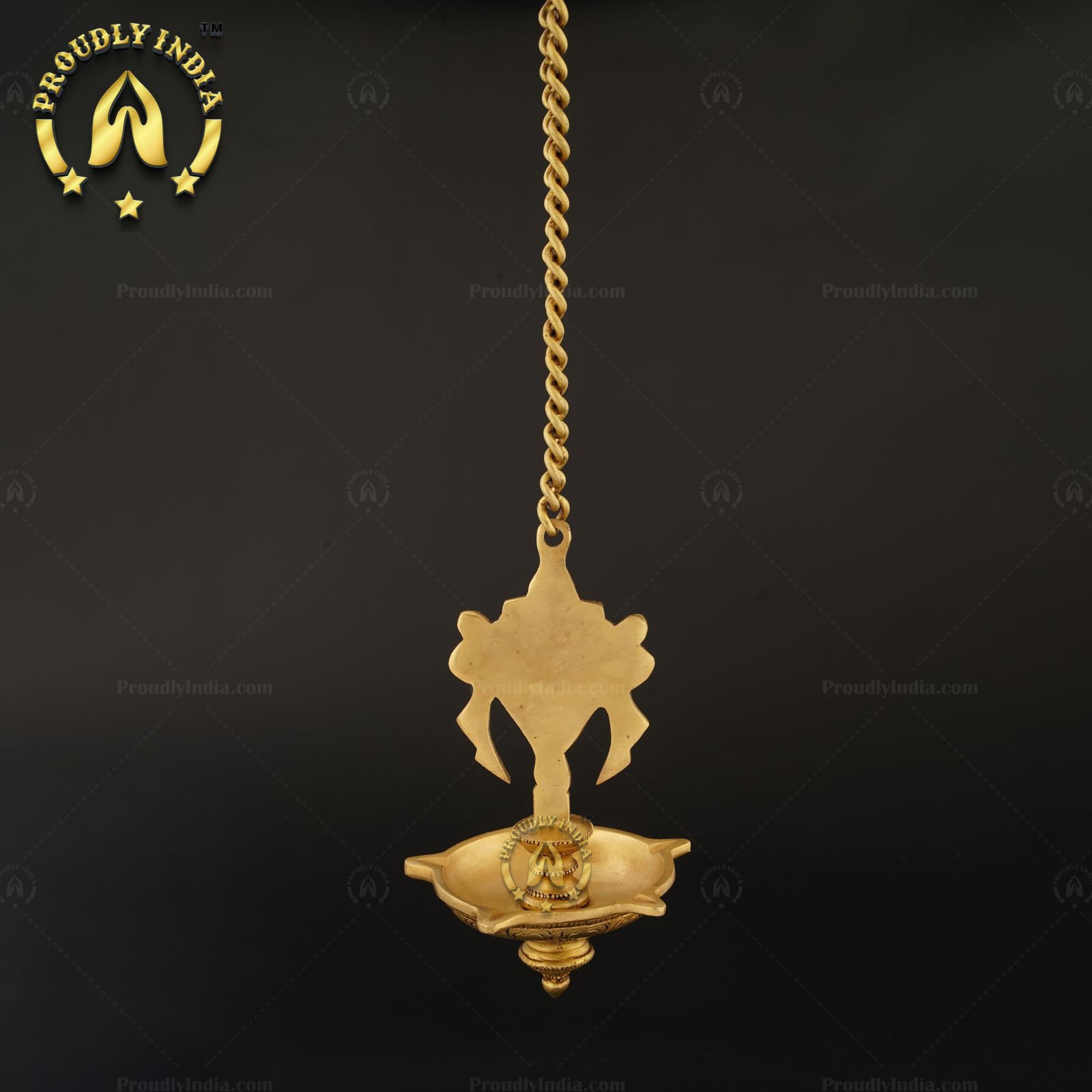 Kerala Brass Diya Wall Hangings set of 2 Shangh & Chakra Design,indian ...