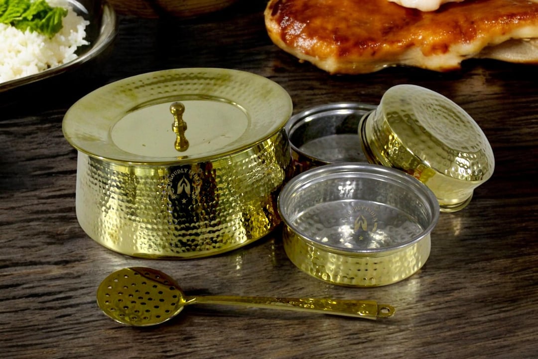 4 Liter Brass Handi for Biryani: Buy Cooking Handi Online, Degchi Price ...