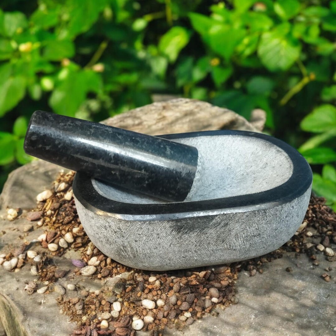 Motor and Pestle, Stone Molcajete, Khalbatta, Kharal, Granite Molcajete, Stone Okhli, Mortar and ...