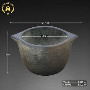 Stone Pot, Seasoned Kalchatti, Maakal Kalchatti, Soapstone Kadai ...