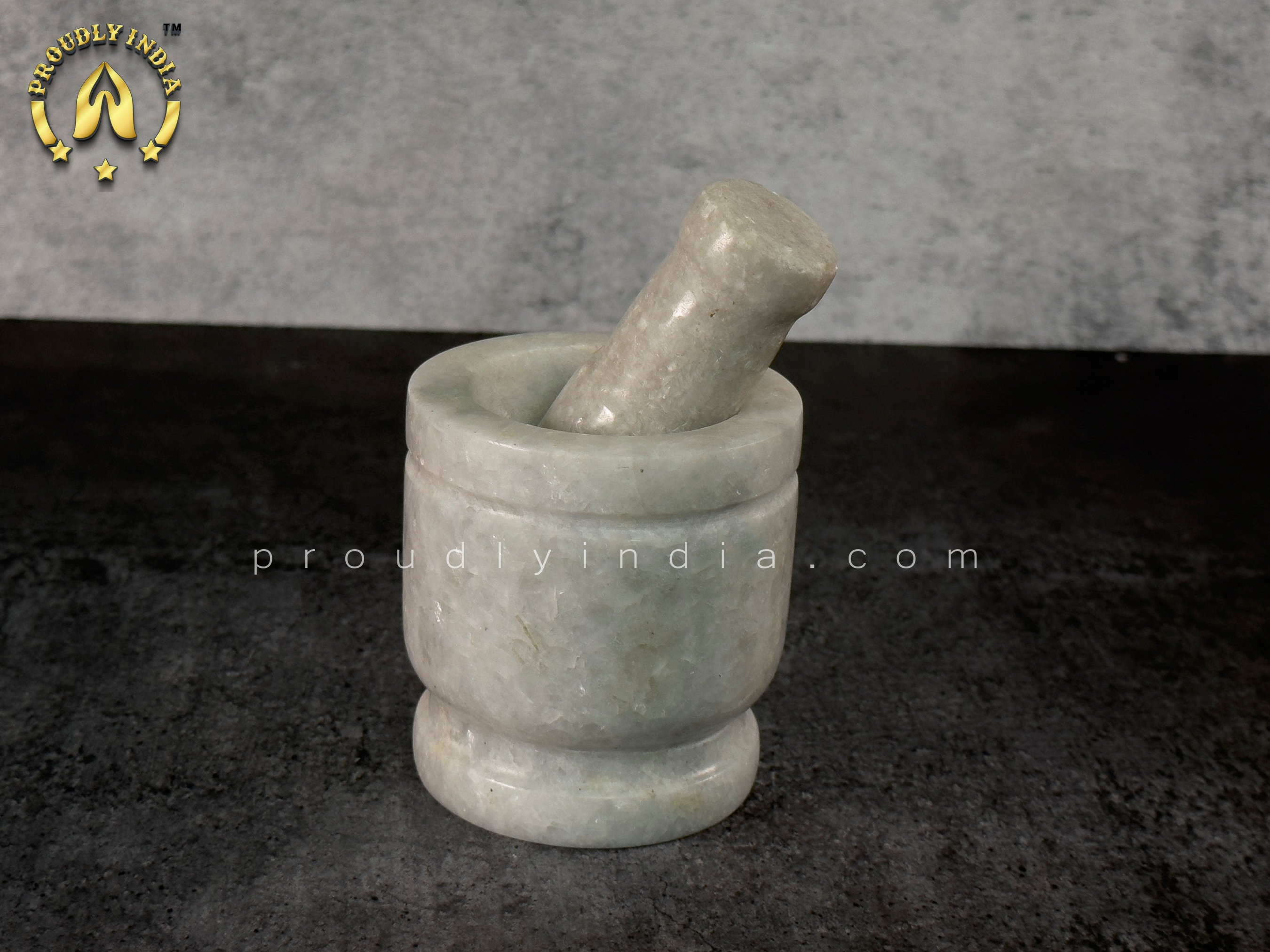 White Marble Kharal Khalbatta: Premium Stone Molcajete Mortar and ...