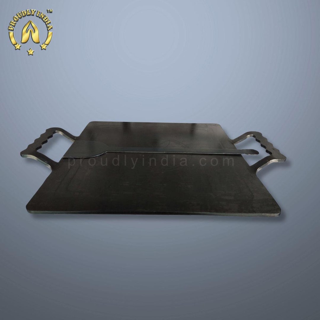 Cast Iron 12 INCH Square Dosa Tawa for Paper Roast - Etsy