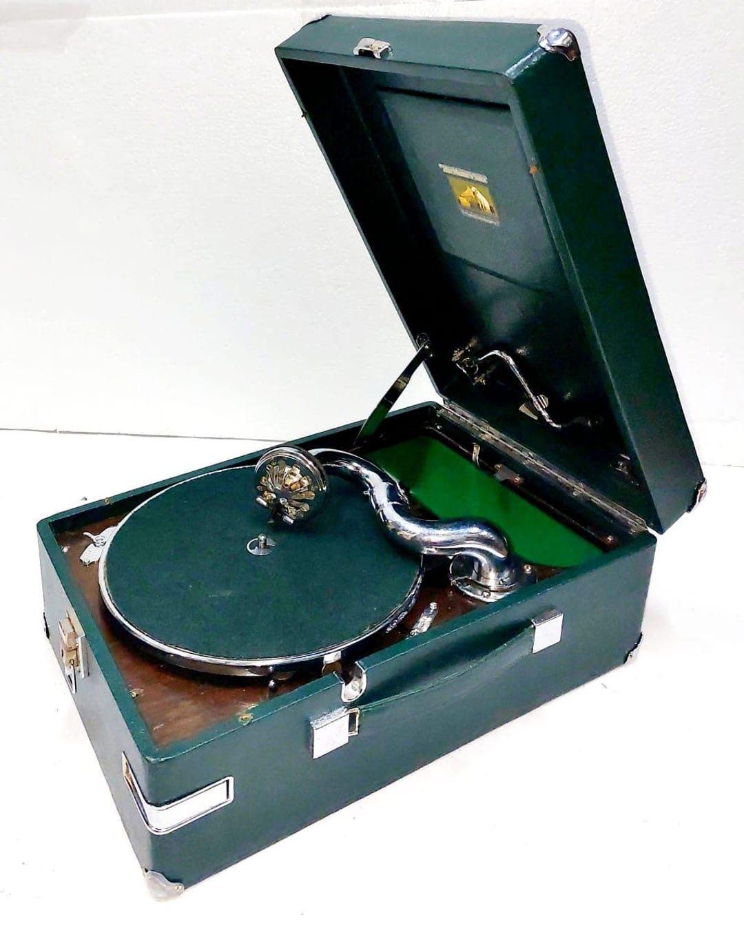 Valentines Day Gift,portable HMV 101 Gramophone Player,suitcase ...