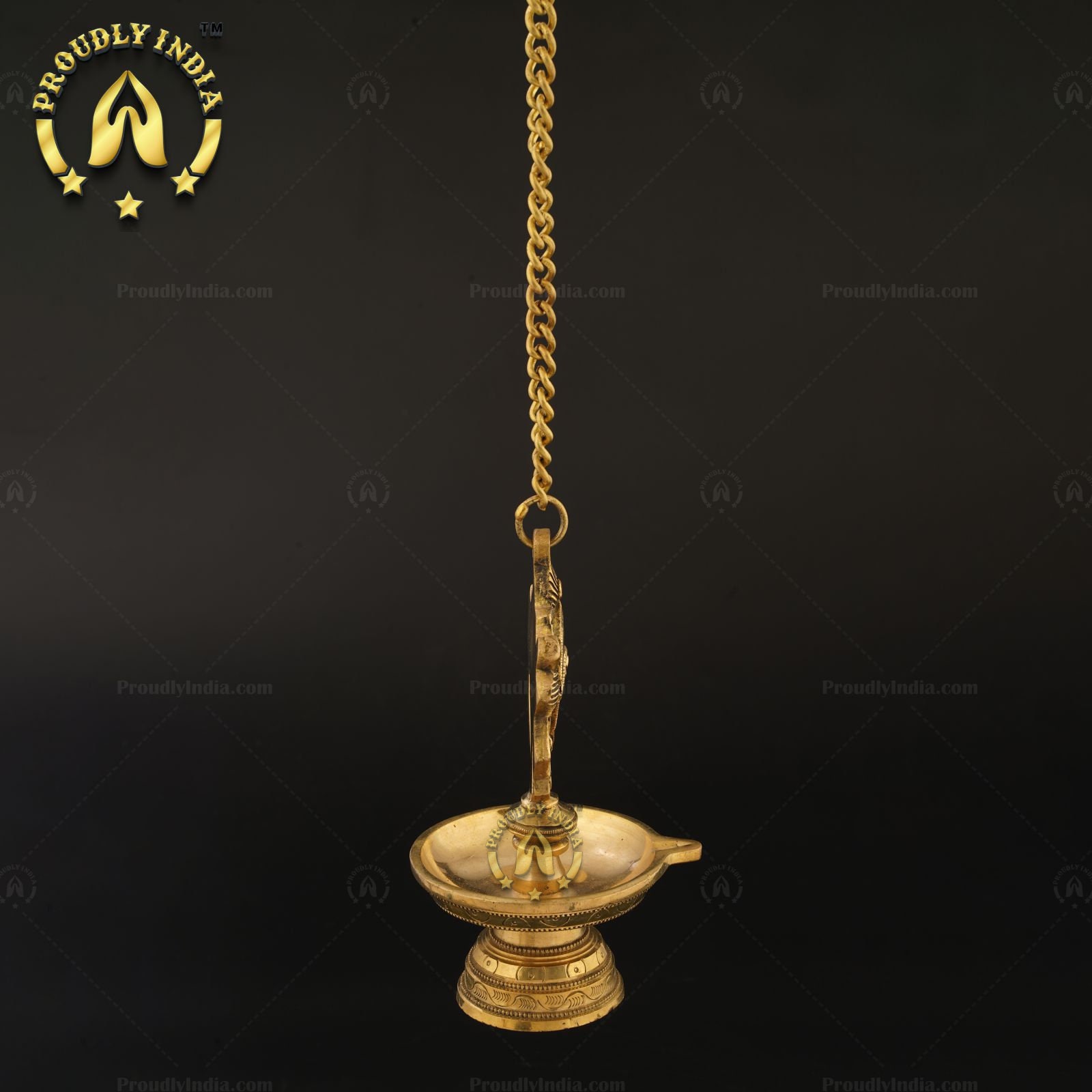 Kerala Brass Diya Wall Hangings set of 2 Shangh & Chakra Design,indian ...