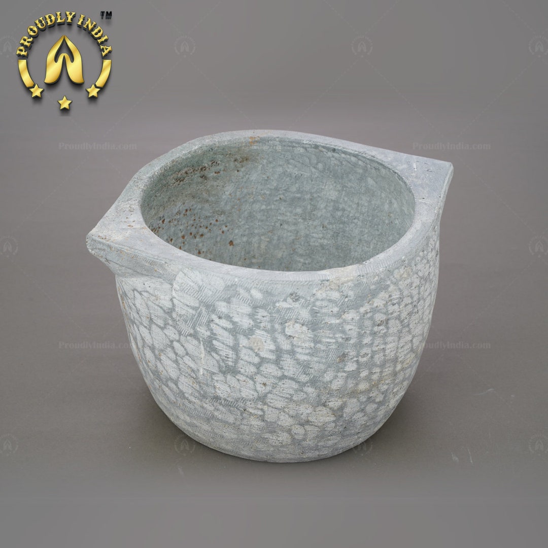Versatile 1.5L Maakal Kalchatti: Premium Soapstone Pot, Kadai, Steatite ...