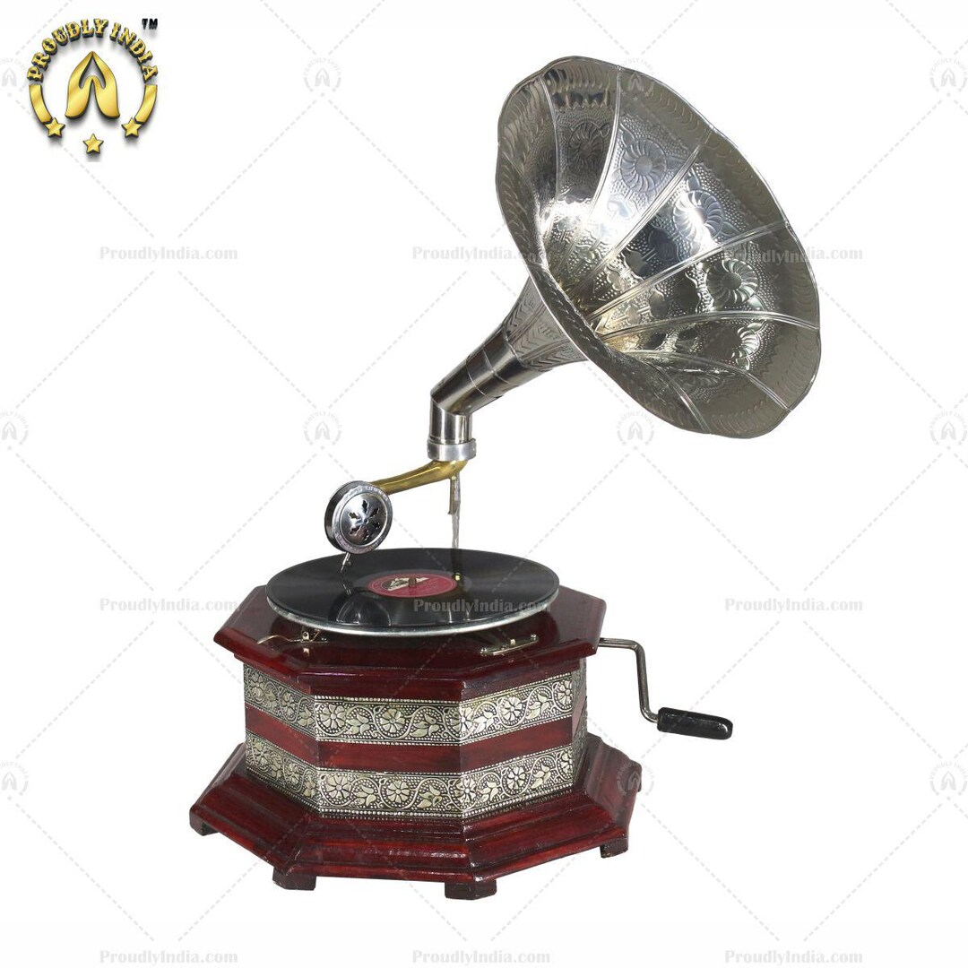 Valentines Day Gift, HMV Gramophone Player, Old Music Sound Box ...
