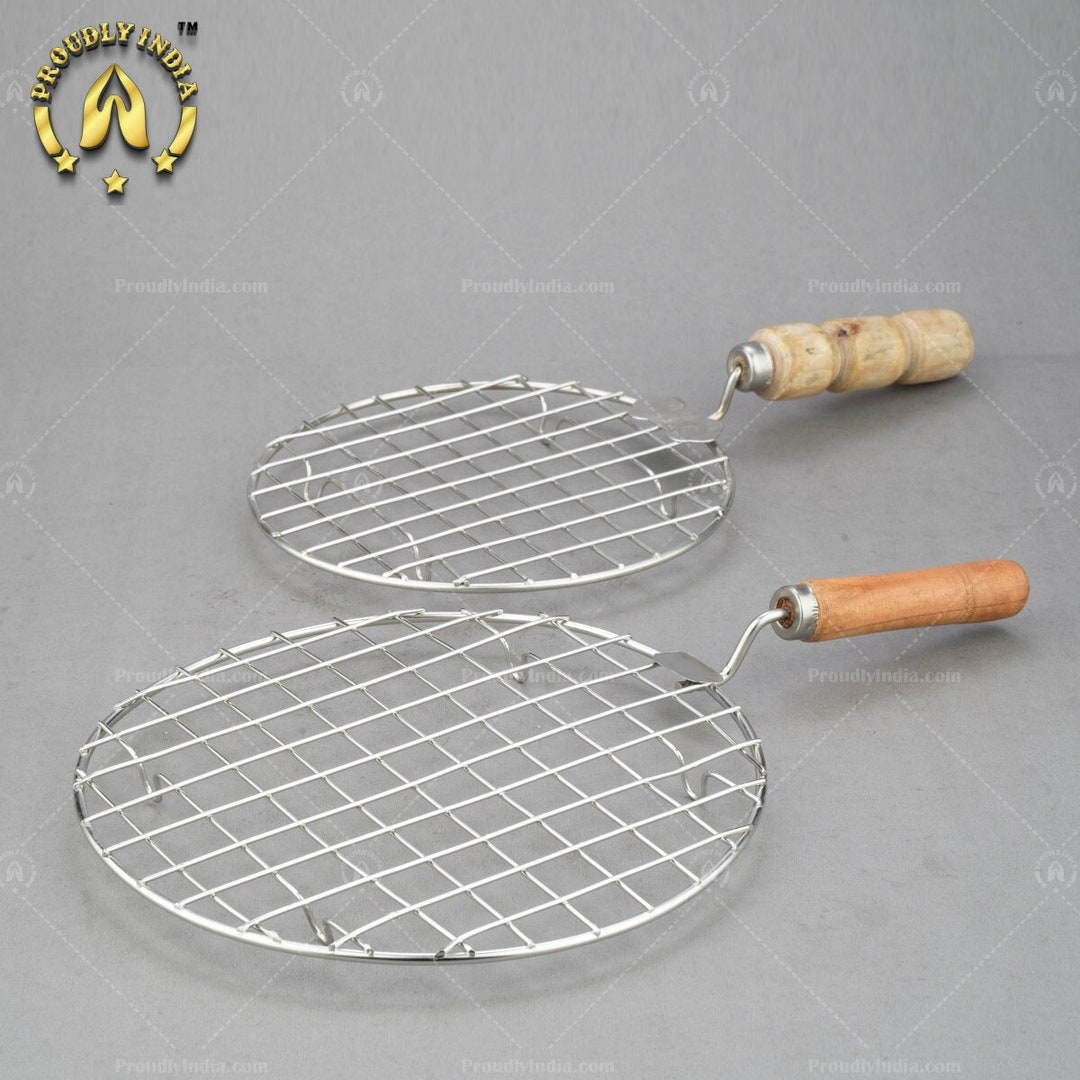 Steel Round Roasting Net, Wire Roaster, Roaster, Roti Grill, Papad ...