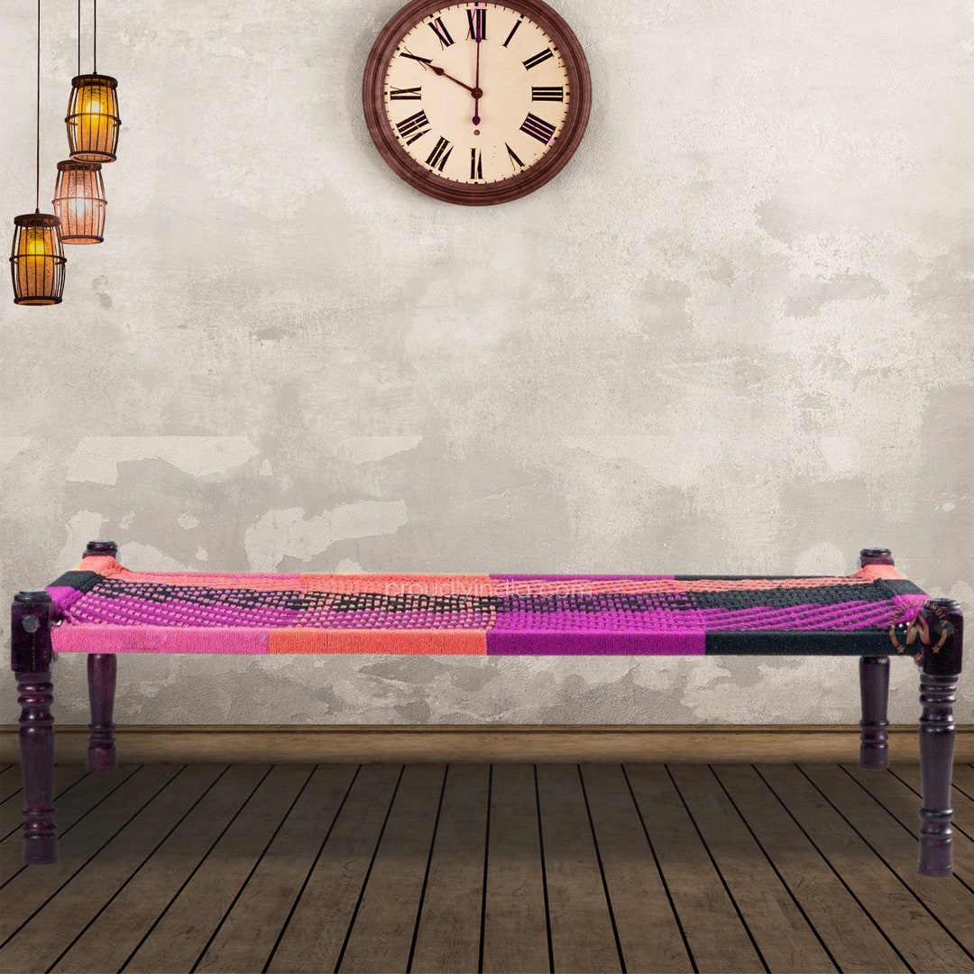 Authentic Indian Charpai Khatiya:handmade Daybed,garden Bench,indian ...