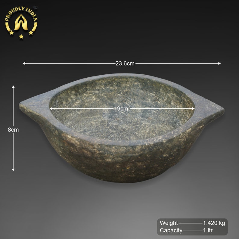 Stone Pot, Seasoned Kalchatti, Maakal Kalchatti, Soapstone Kadai ...